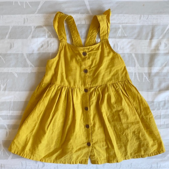 H&M | Dresses | Hm 218 Month Mustard Yellow Sundress | Poshmark